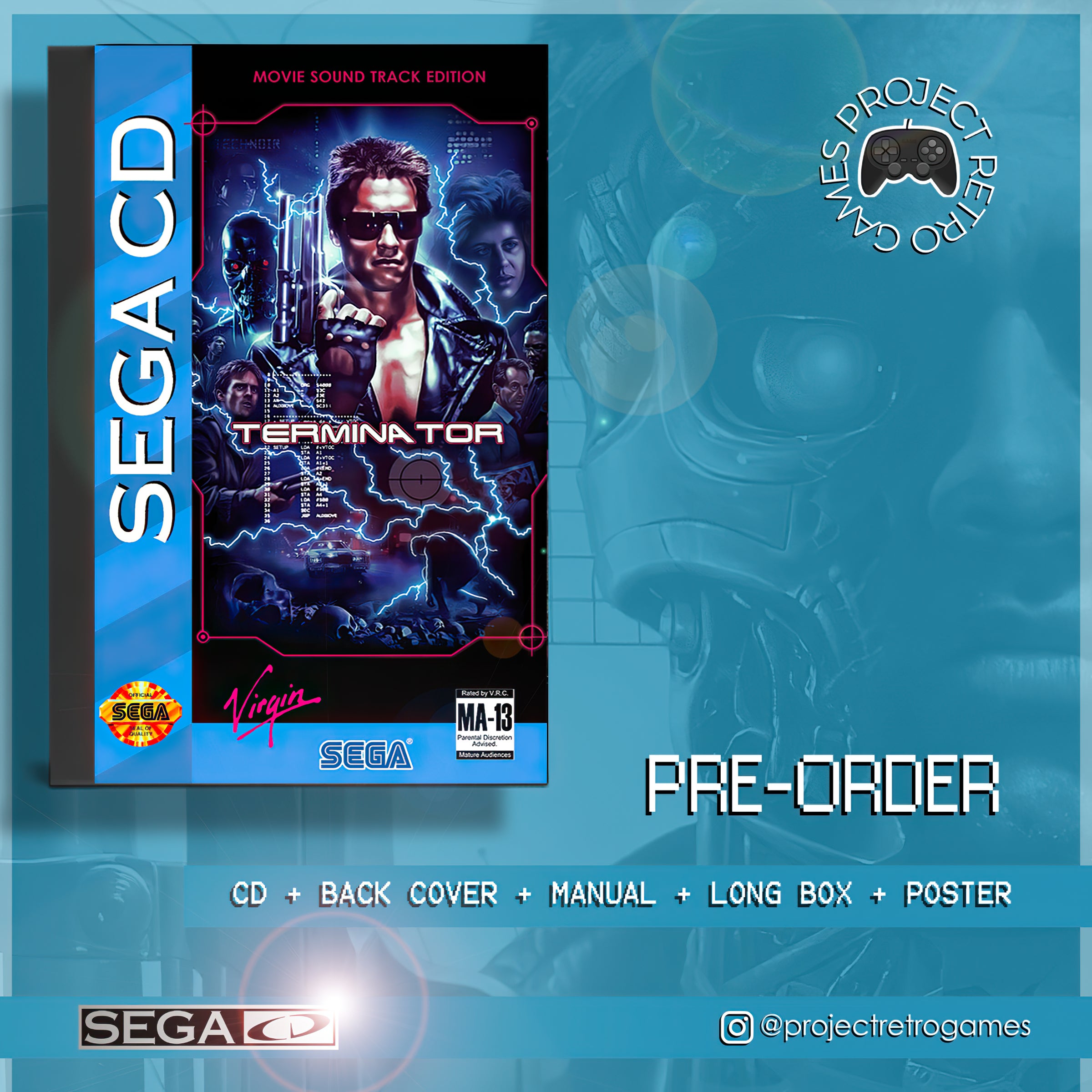 Terminator Sega Cd sound track edition | Project retro games